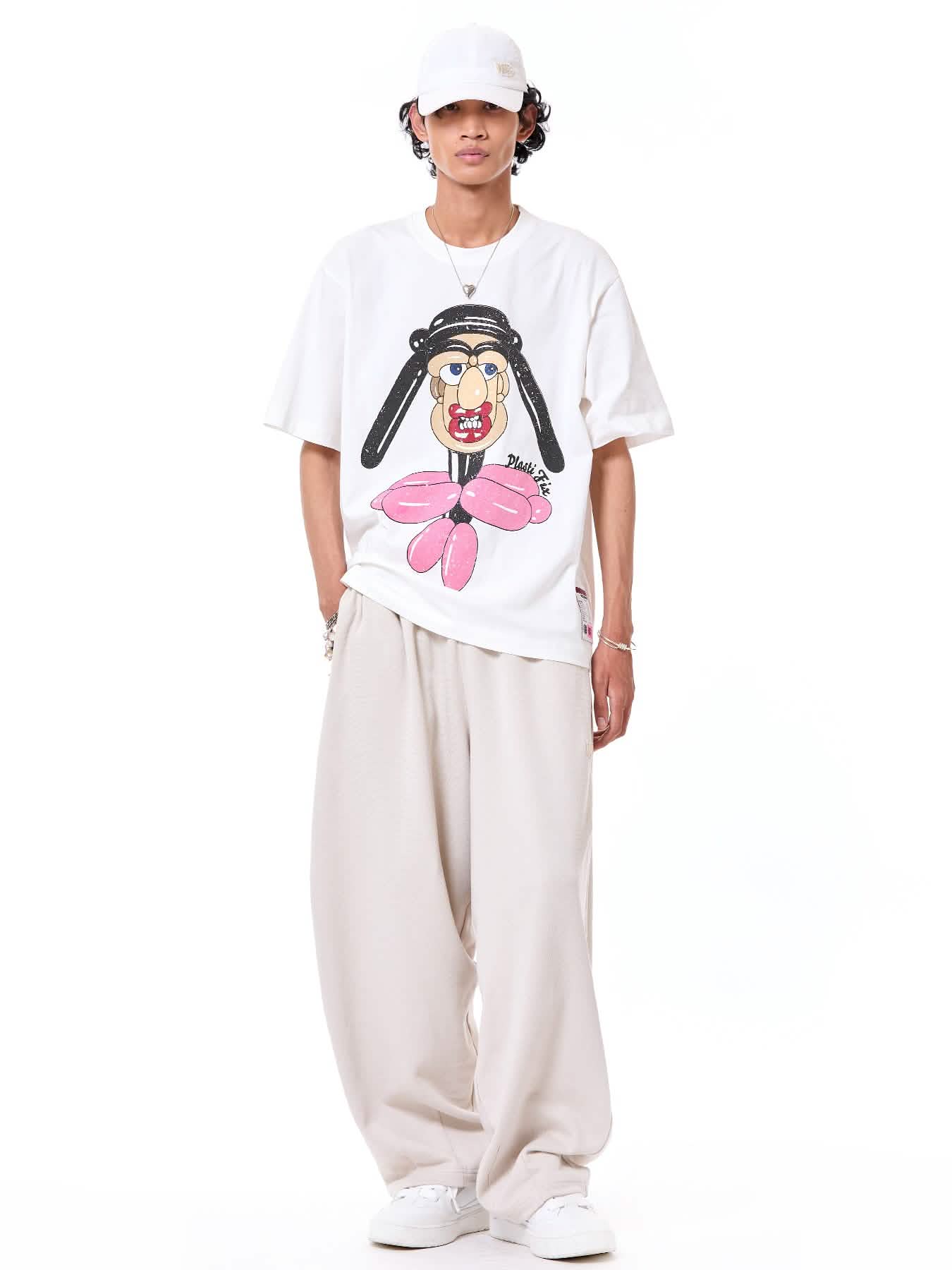 Balloon Face' Oversized Tee